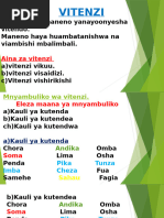 Fasihi Notes Kiswahili | PDF
