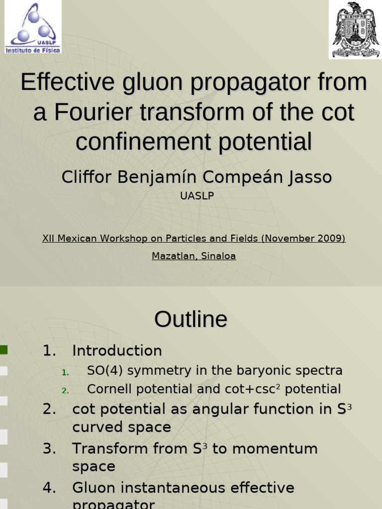 Effective Gluon Propagator Analysis | PDF | Quantum Chromodynamics ...