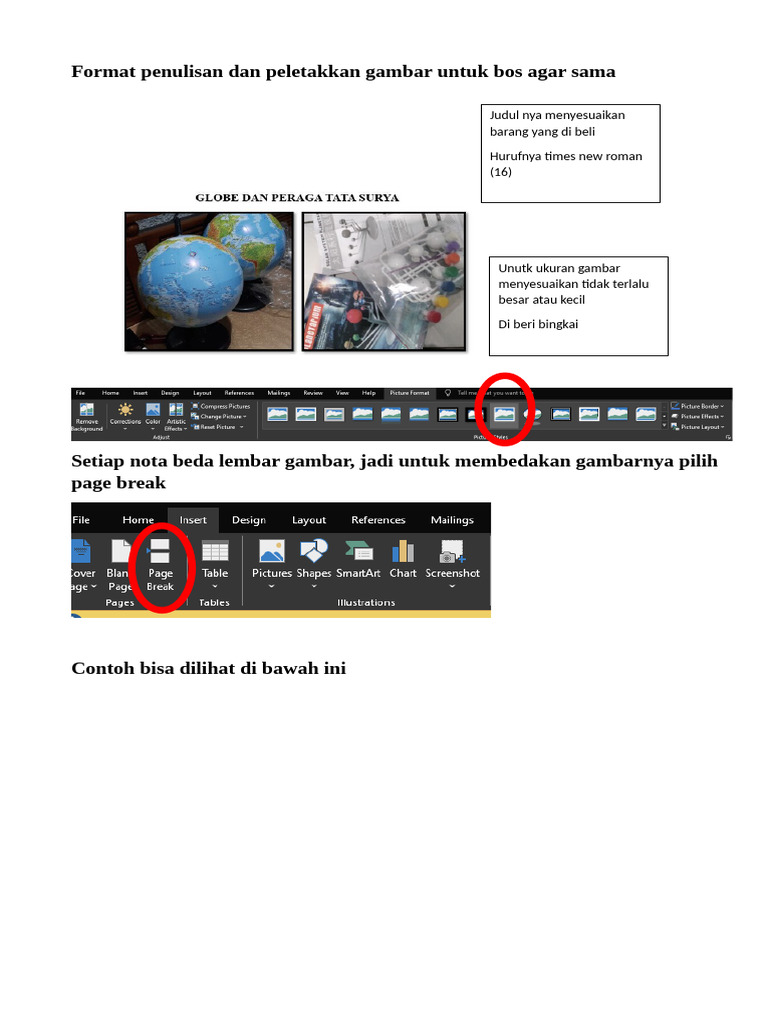 Contoh Format Gambar untuk Nota PDF | PDF