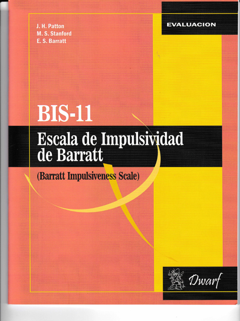 ANEXO - Escala de Impulsividad de Barratt BIS-11 | PDF
