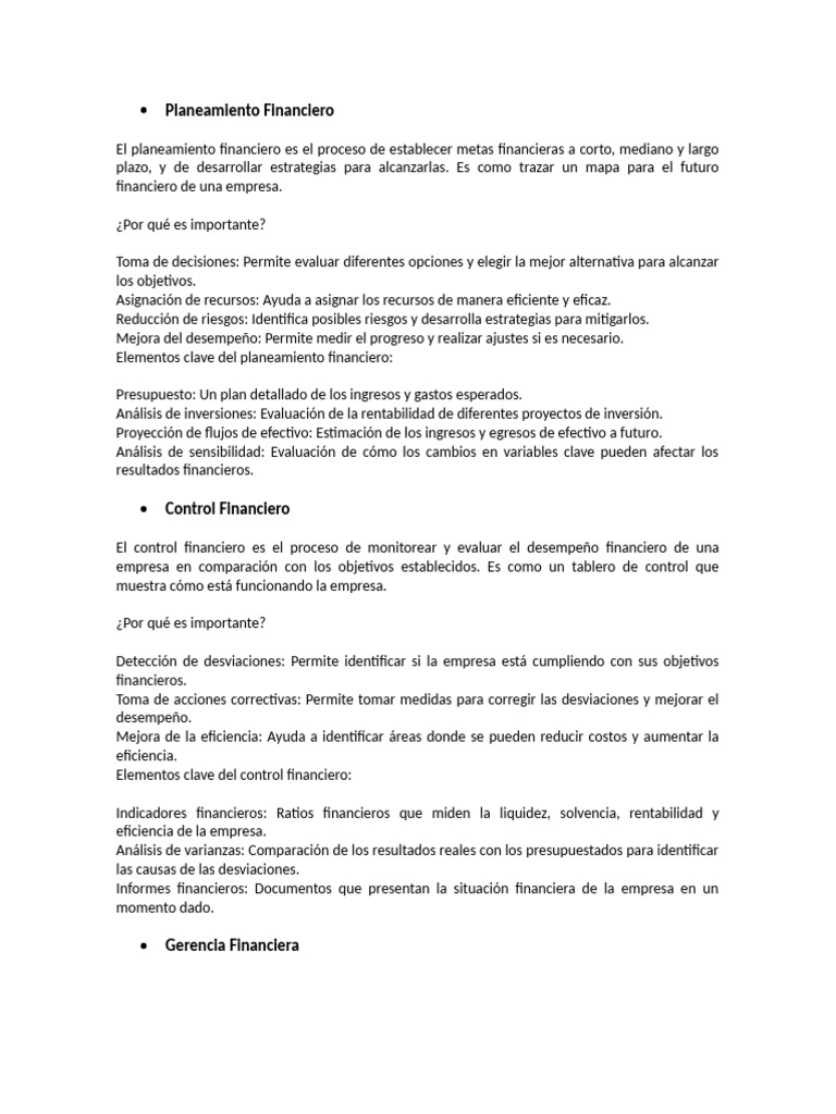 Planeamiento Financiero | PDF | Capital de trabajo | Business