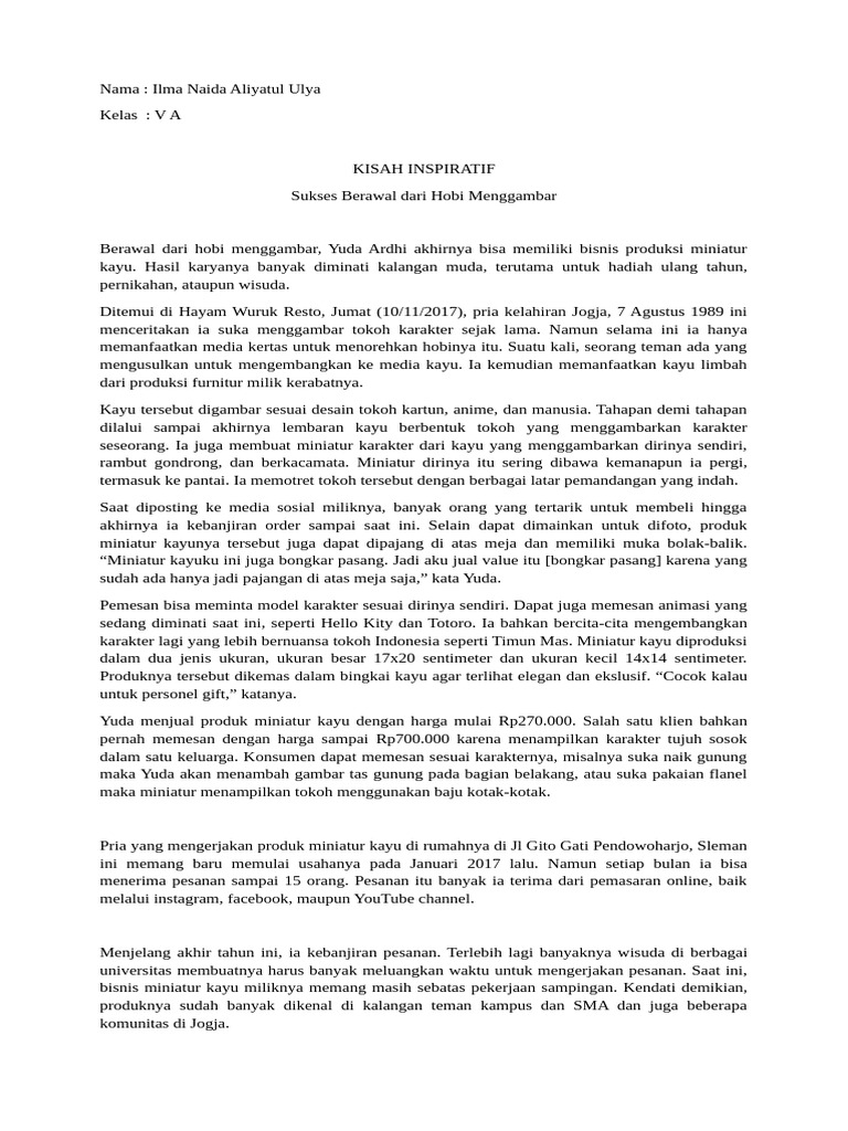 Kisah Inspiratif Dari Hobi | PDF | Griya & Taman