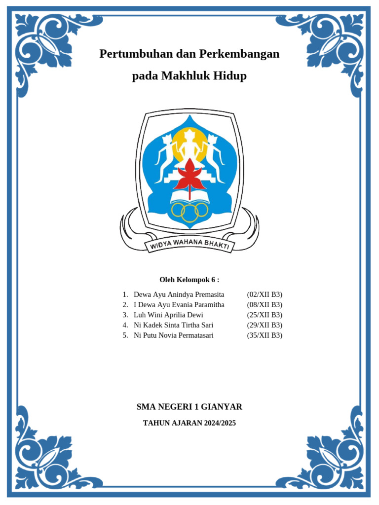 KLP 6 Pertumbuhan Dan Perkembangan Makhluk Hidup | PDF