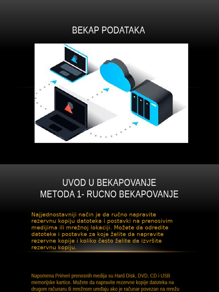 Dodatak Bekap Podataka | PDF