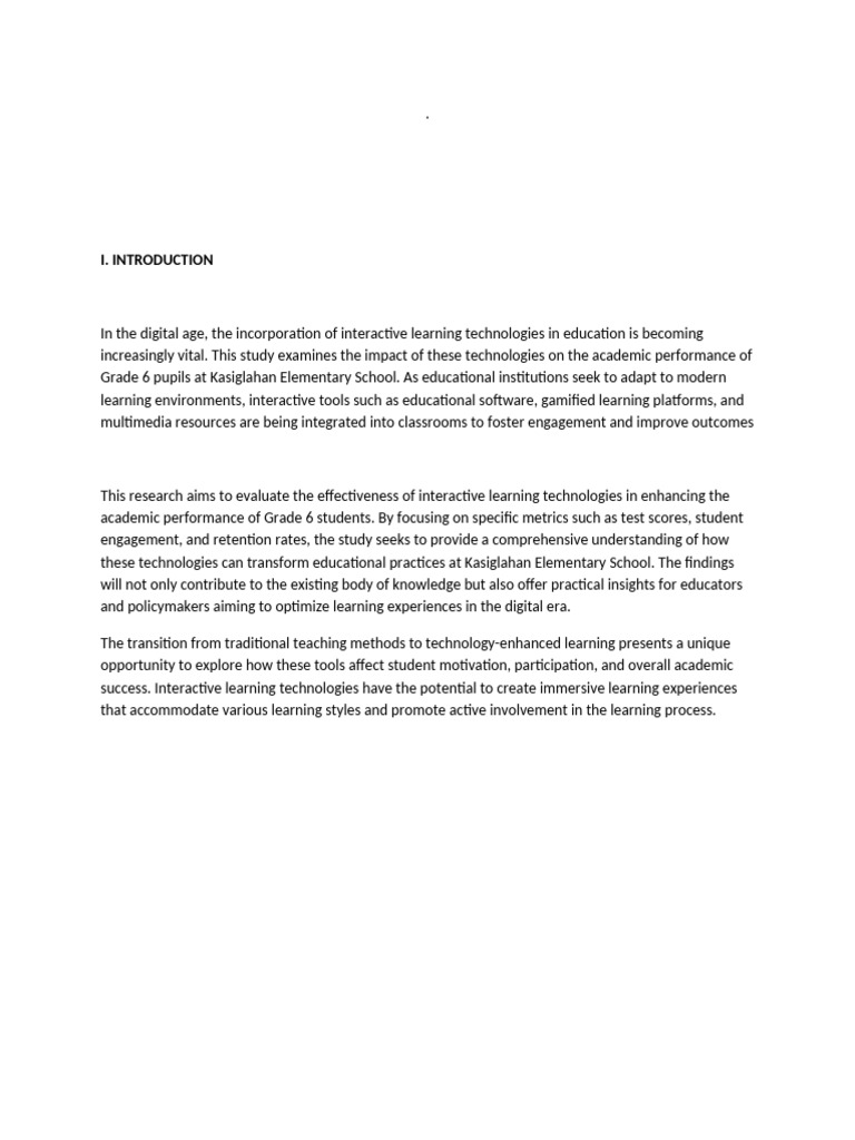 I. INTRODUCTION WPS Office | PDF | Learning | Educational Technology