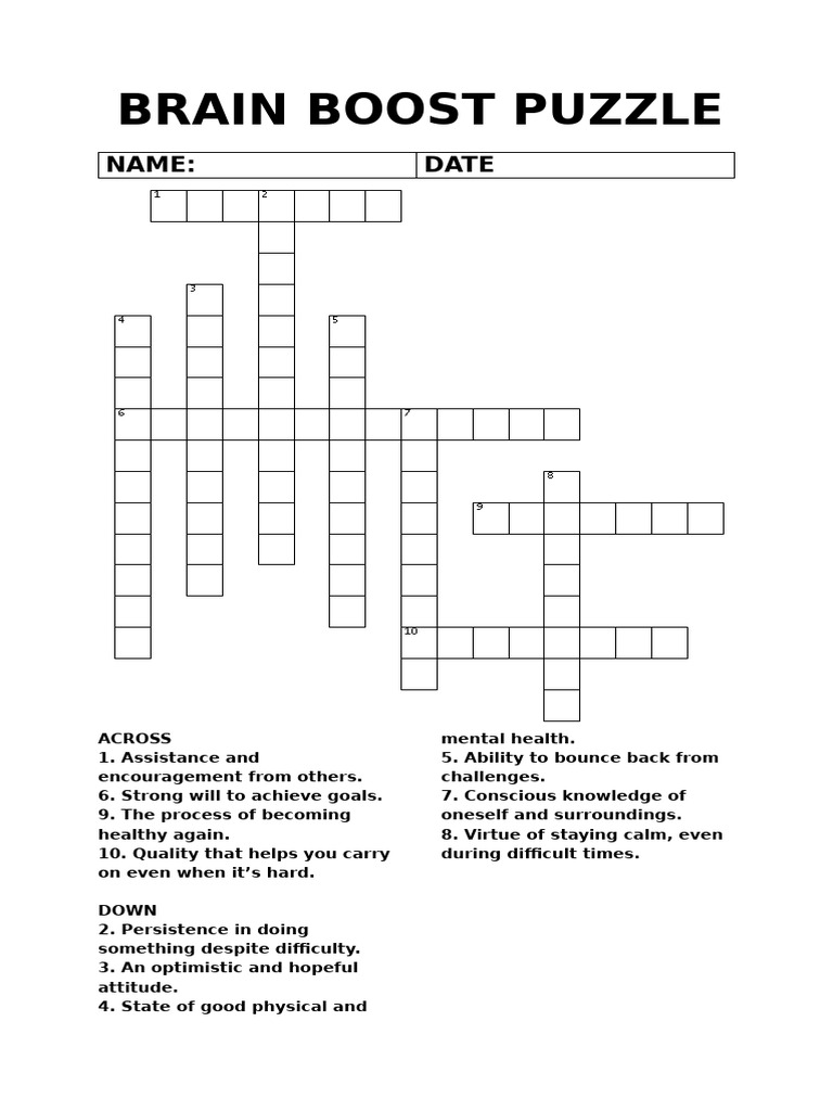 Brain Boost Puzzle | PDF