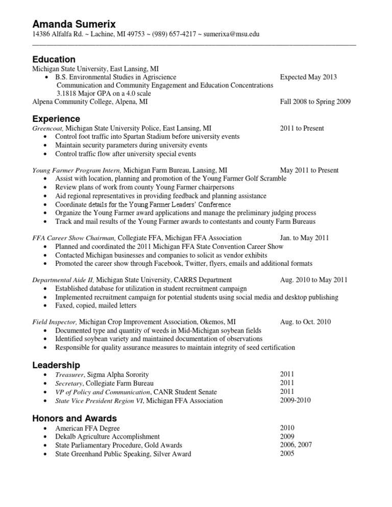 Amanda Sumerix: Education | PDF