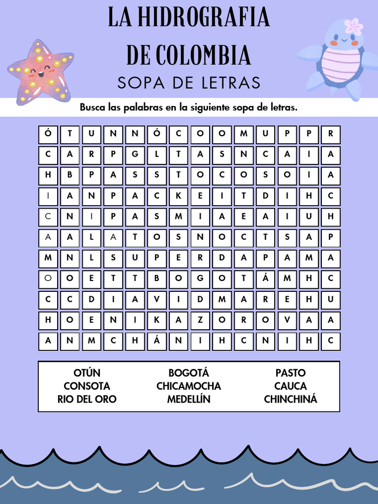 La Ciudad Sopa de Letras Ficha de Ejercicios Negro Y Morado Simple | PDF