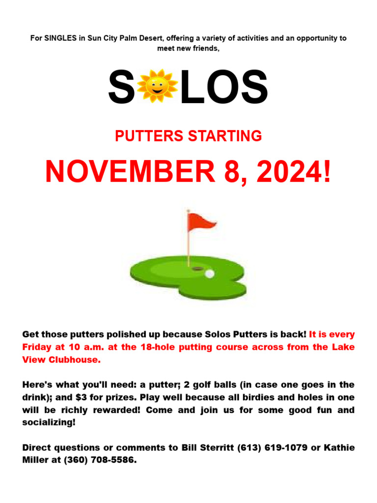 Solos Putters Flyer-2 | PDF