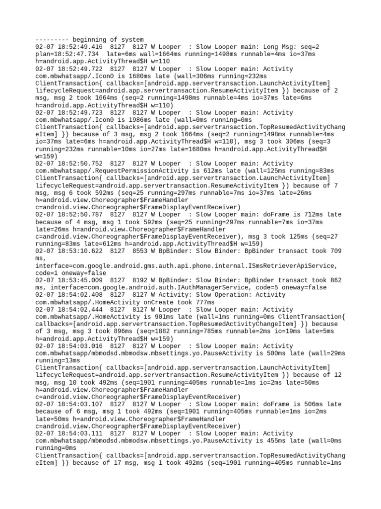 Logcat | PDF | Java (Programming Language) | Android (Operating System)