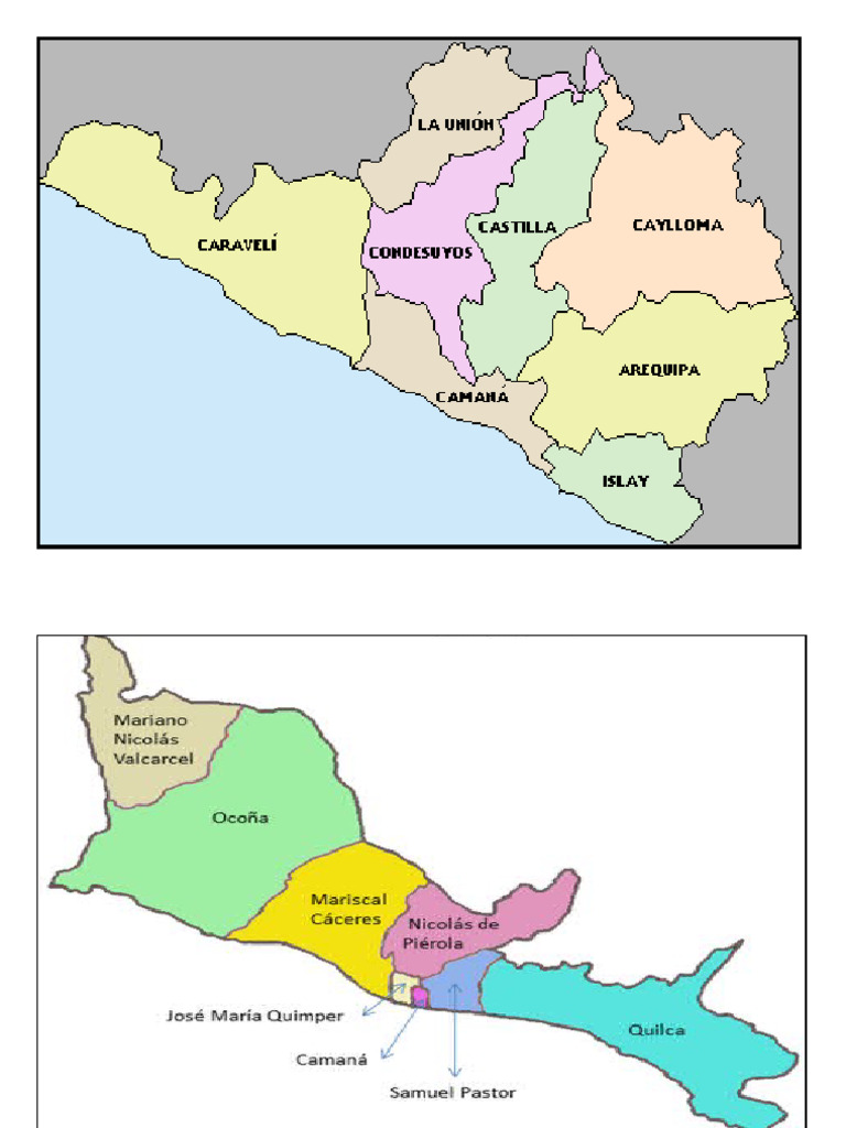 01 Mapa de Aqp y Camaná | PDF