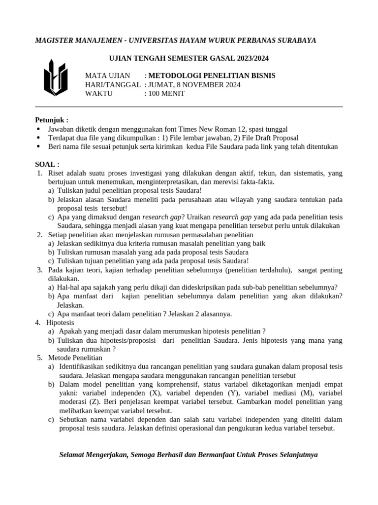 Metodologi Penelitian Bisnis | PDF | Seni