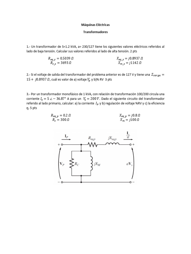 Máquinas Eléctricas - Transformadores | PDF