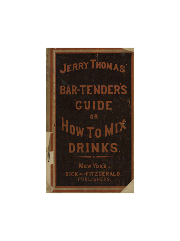 Jerry Thomas Guide | PDF | History