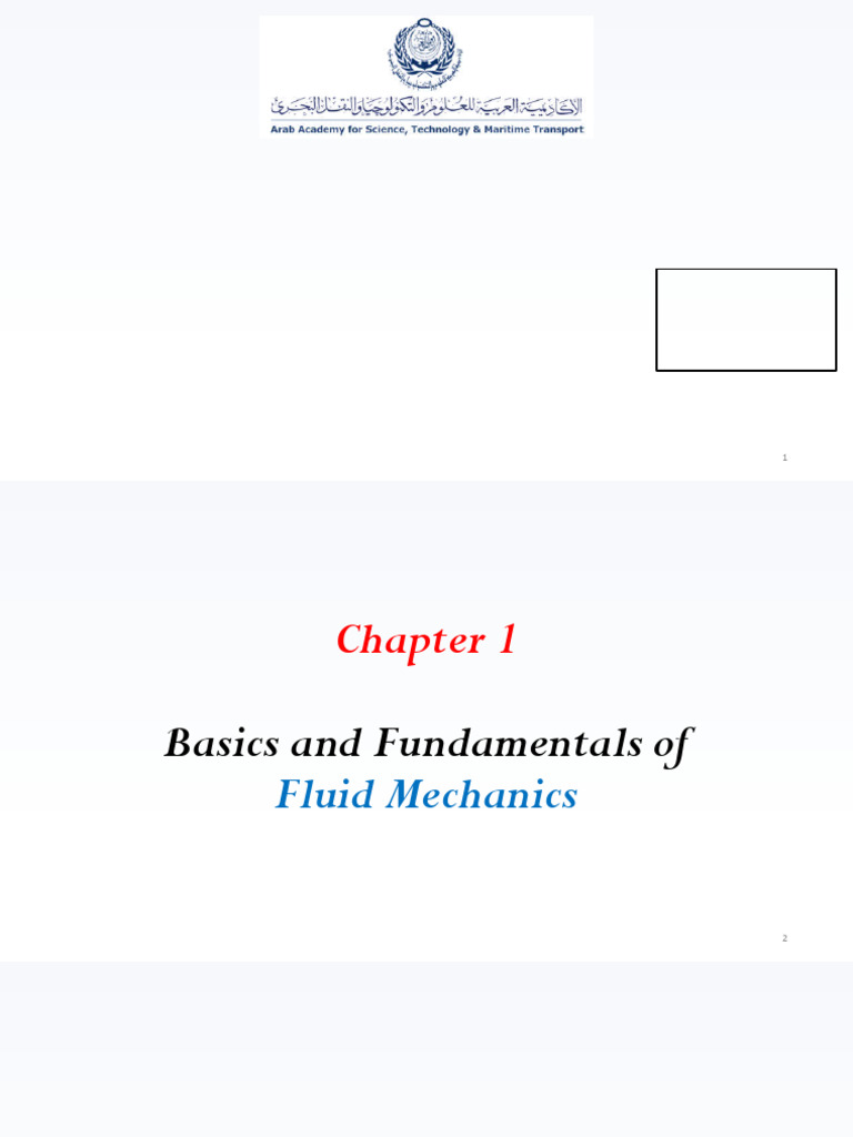 Lecture 1 Basics and Fundamentals of Fluid Mechanics | PDF | Viscosity ...