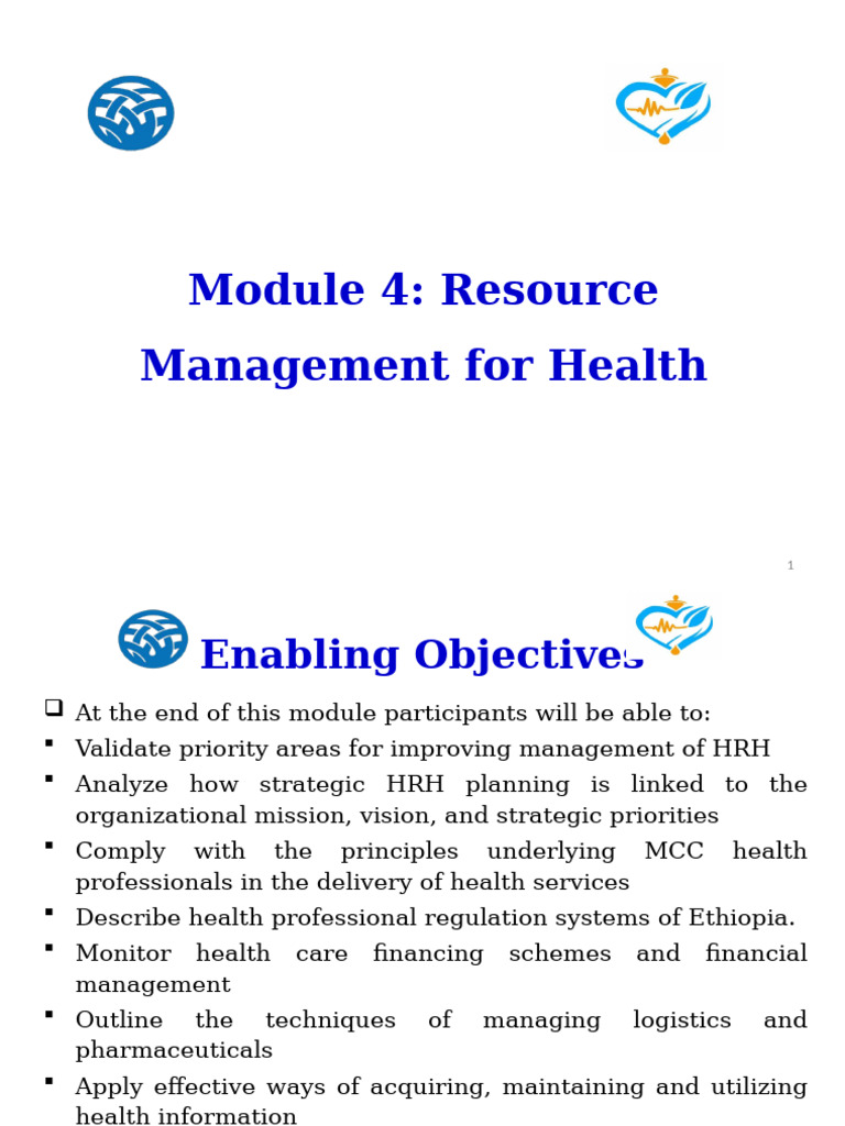 Module IV Resource Management For Health | PDF | Human Resource Management | Motivation