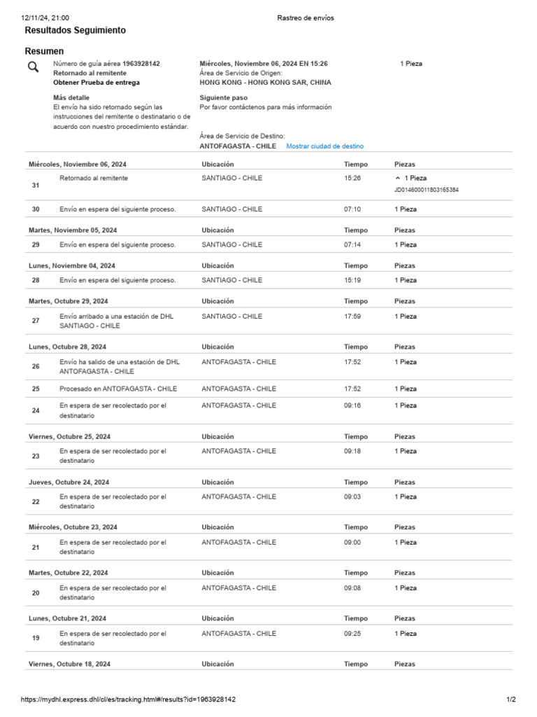 Rastreo de Envíos | PDF