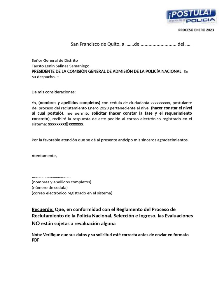 Oficio Solicitud | PDF