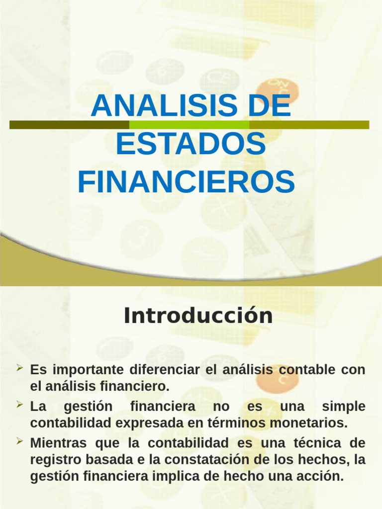 Analisis EEFF EPG | PDF | Liquidez de mercado | Capital de trabajo