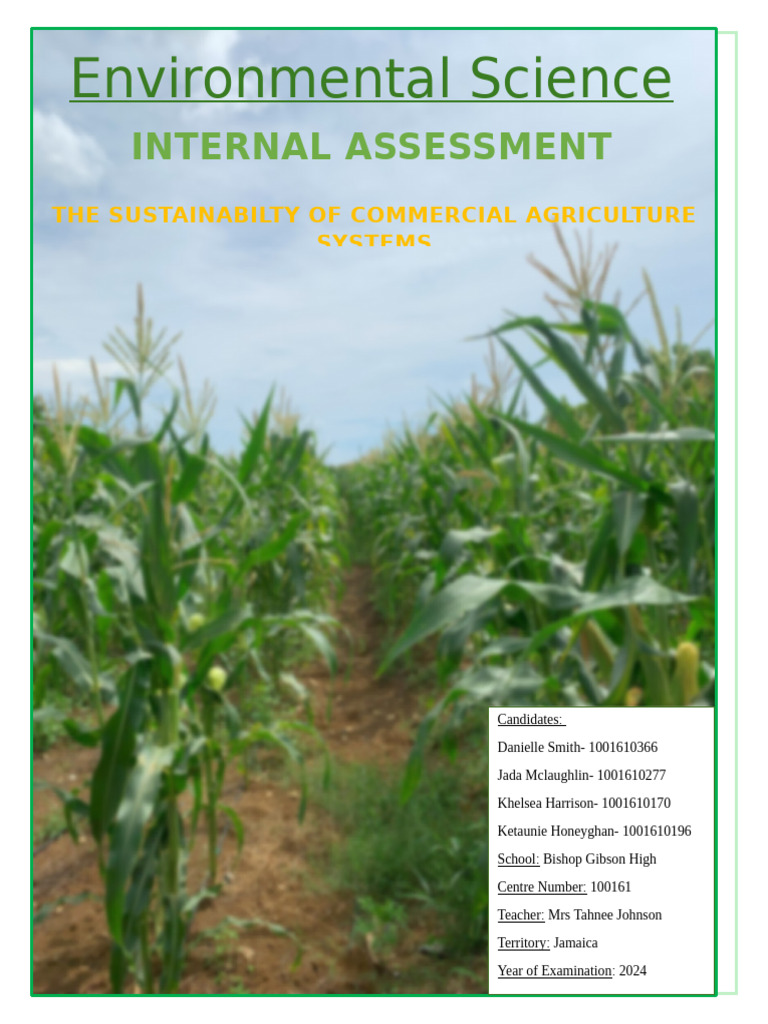 Cape 2024 Environmental Science Unit 2 | PDF | Sustainable Agriculture ...