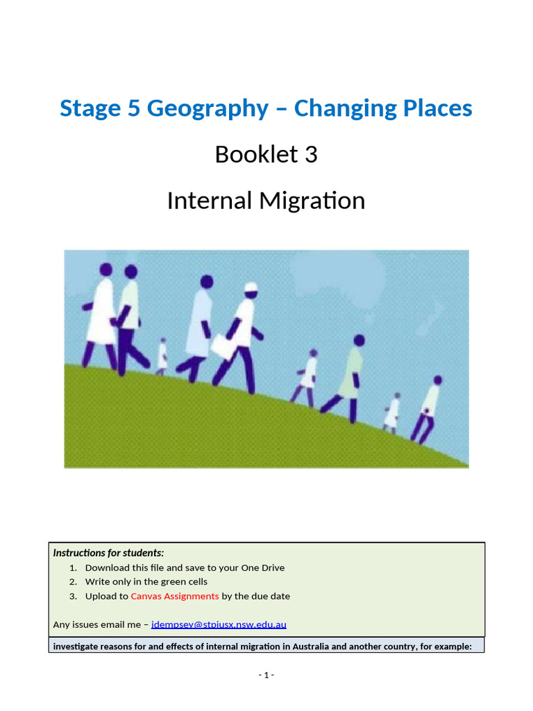 Booklet 3 - Internal Migration 2024 | PDF | Human Migration