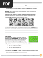 Student Exploration Evolution Mutation and Selection Gizmo Answers ...