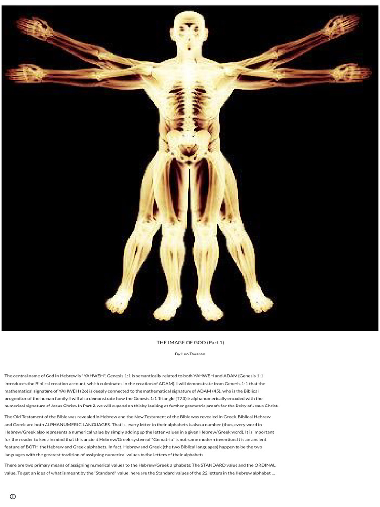 Mathematical Monotheism in Genesis 1:1 | PDF | Genesis Creation ...