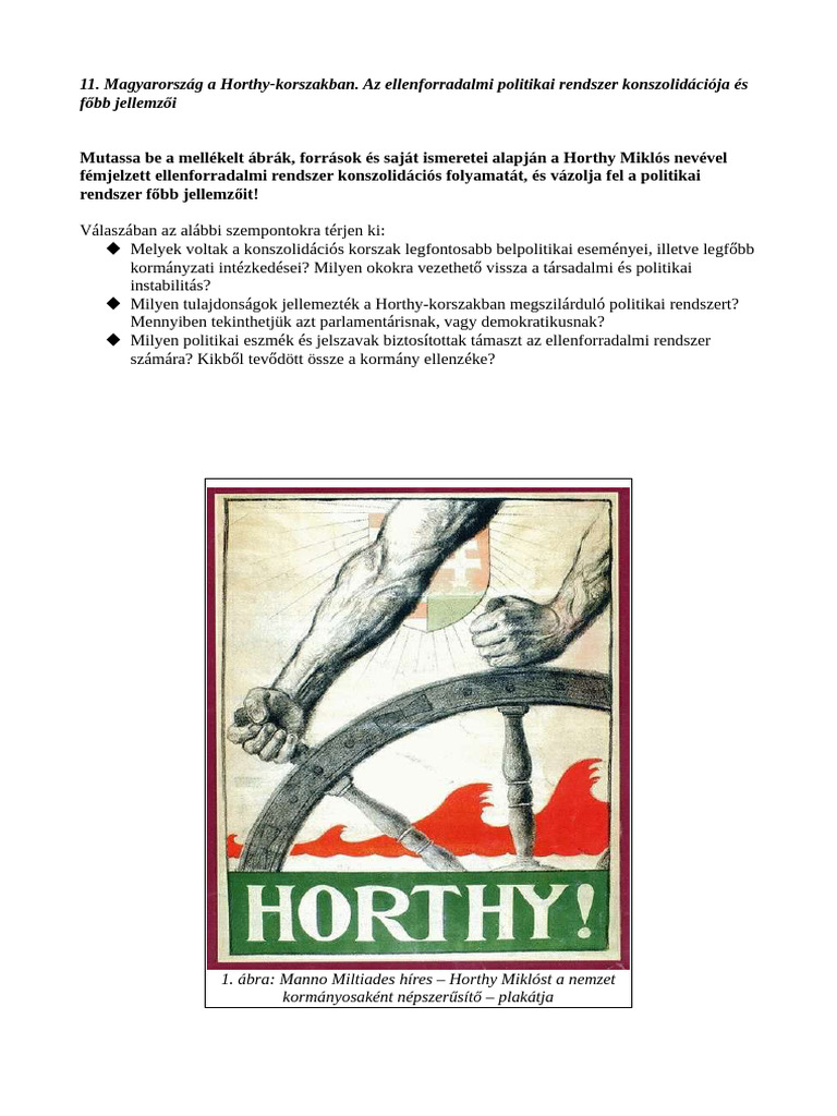 Horthy Korszak | PDF