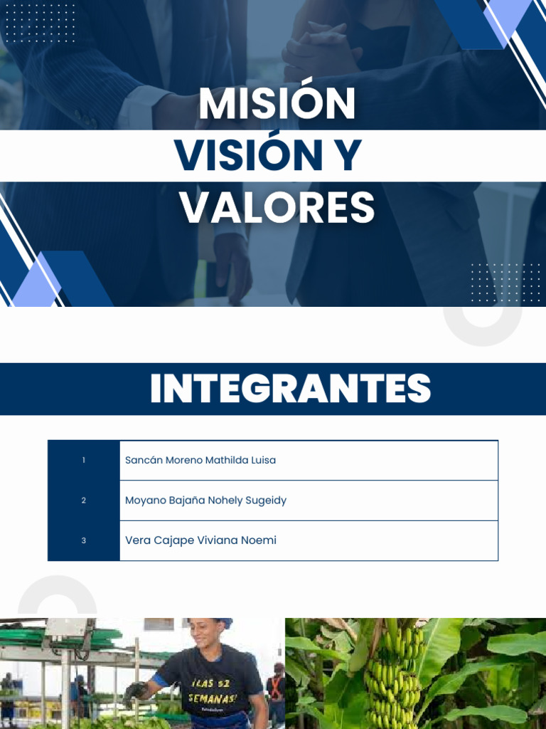 Mision y Vision y Valores | PDF | Calidad (comercial) | Agricultura