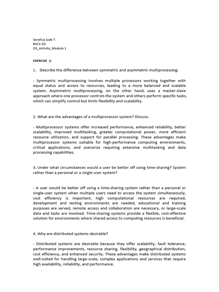 Serafica_BSCS-2D_OS_Activity_Exercise2 | PDF | Computing | Classes Of ... Serafica_BSCS-2D_OS_Activity_Exercise2 | PDF | Computing | Classes Of ...