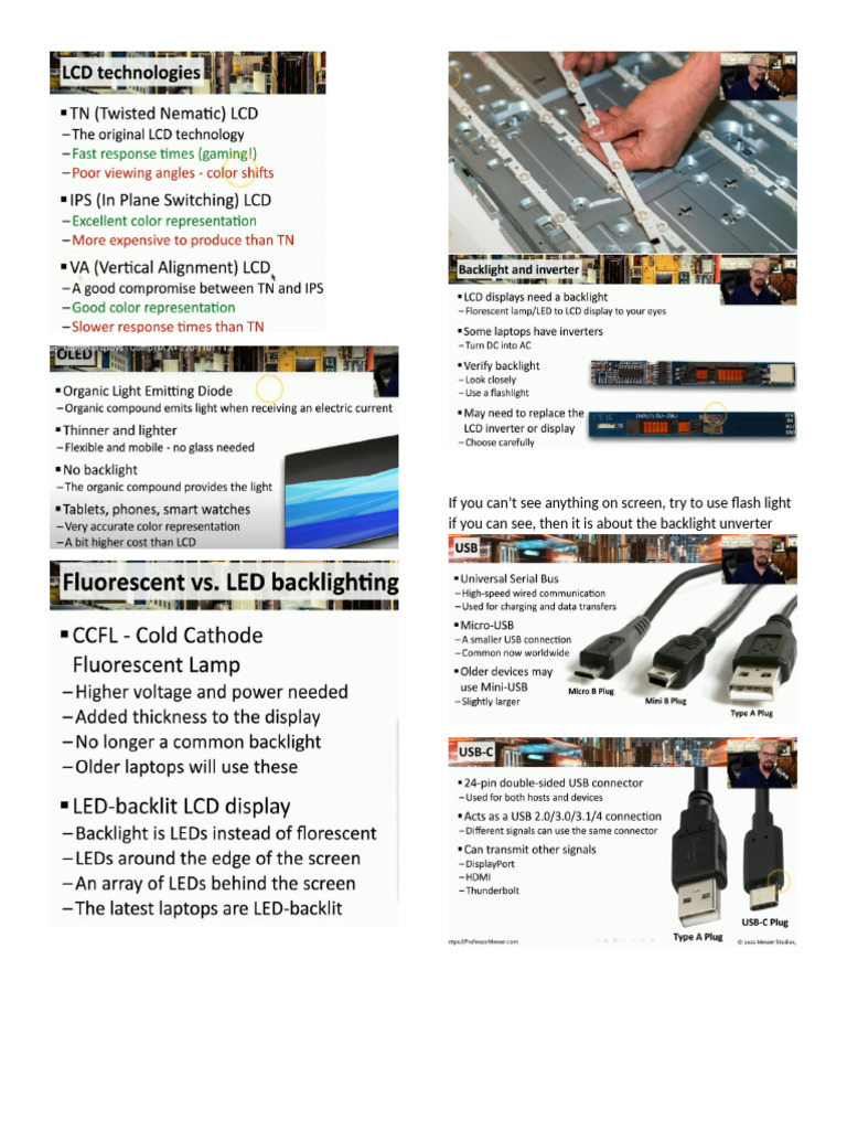 Professormesser CompTIA A+ 220-1101 | PDF | Computers