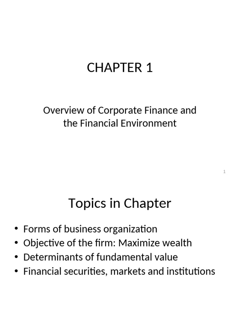 Chapter 1 Powerpoint Slides | PDF | Stocks | Bonds (Finance)