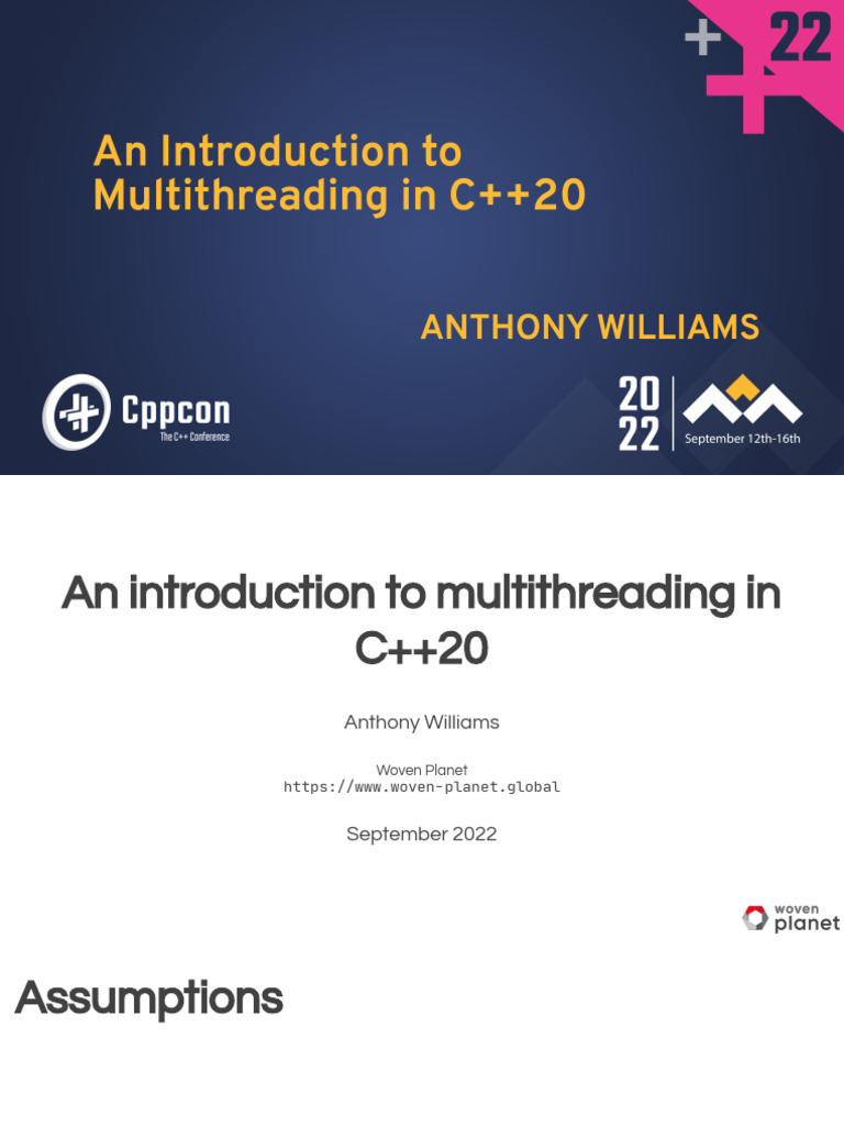 Introduction To Multithreading Cpp20-1 | PDF | Parallel Computing | Thread (Computing)