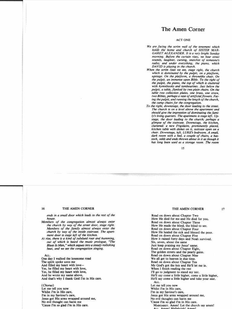 The Amen Corner by James Baldwin REUPLOAD | PDF