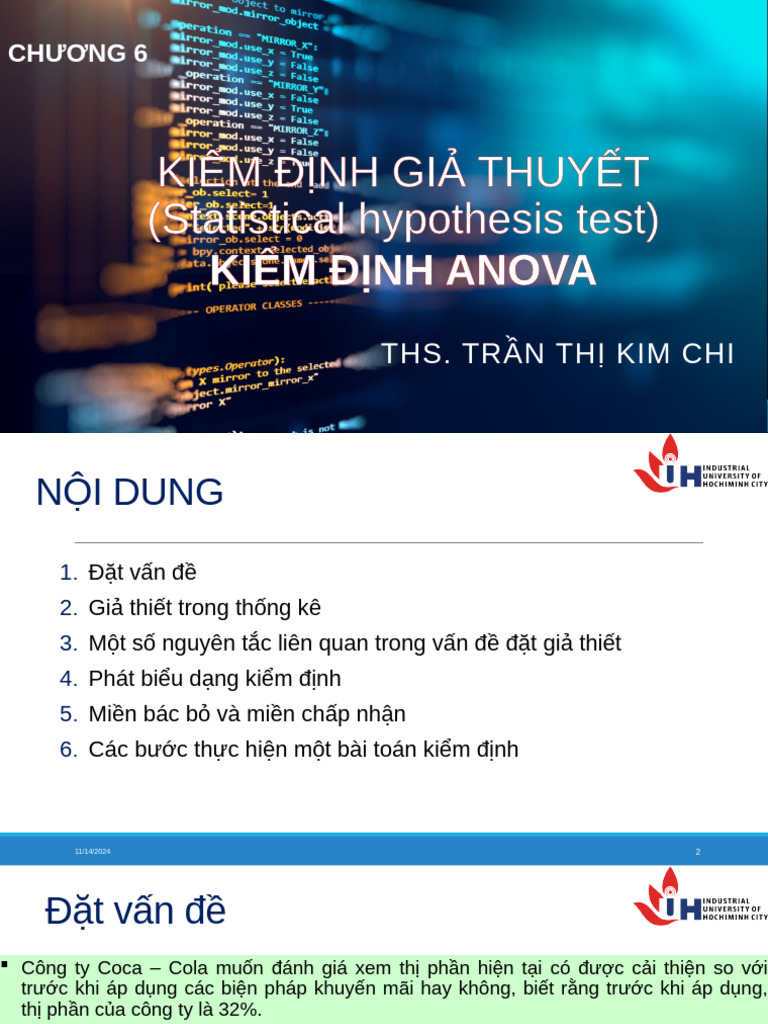 C06 CacLoaiKiemDinh Chinh | PDF