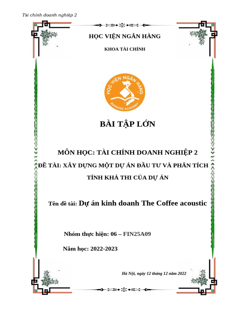 221fin25a09-Nhóm 06 | PDF