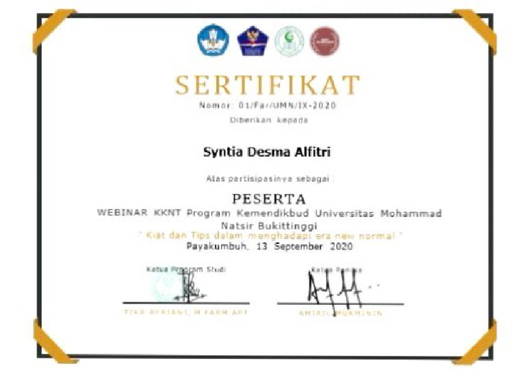 Sertif M Natsir | PDF