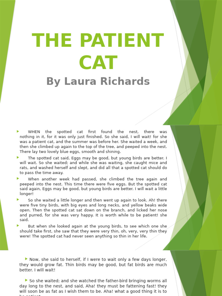 The Patient Cat -Ppt | PDF
