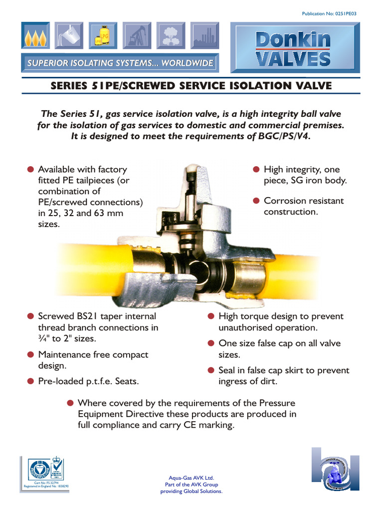 Series 51 PE DV | PDF | Valve | Screw