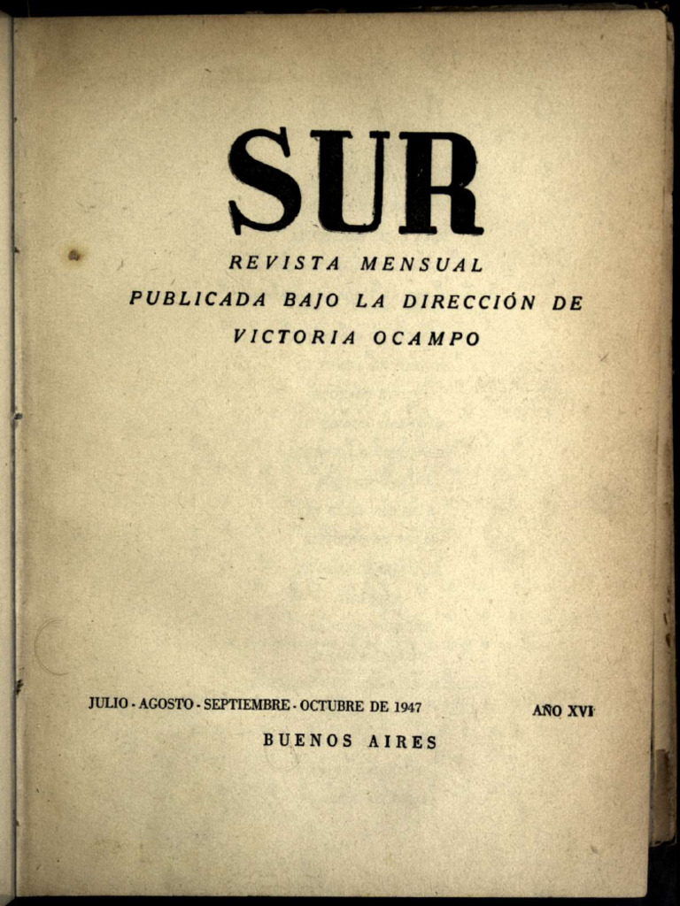 Revista SUR - 1947 - 153a | PDF