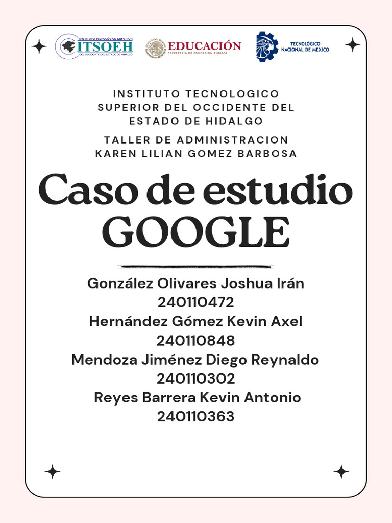 Caso de Estudio Google | PDF | Investigación y desarrollo | Business