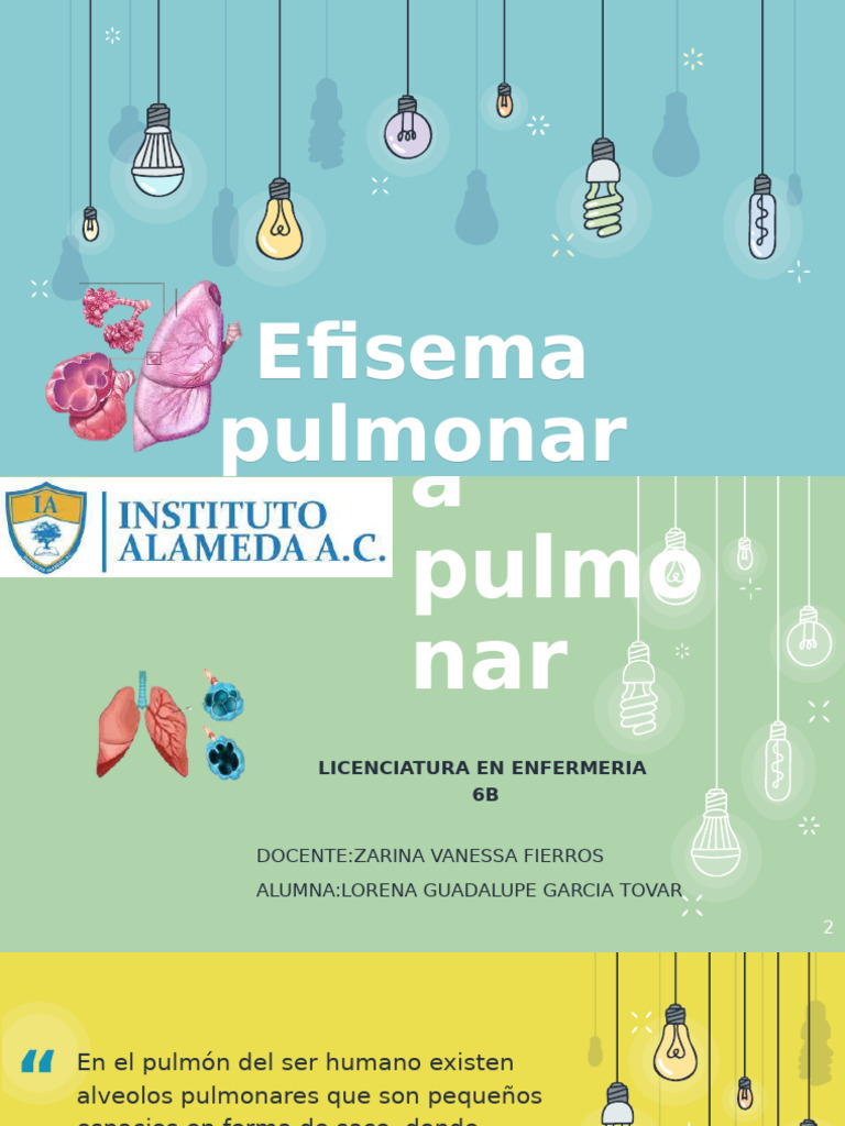 Efisema Pulmonar: Síntomas y Tratamiento | PDF | Pulmón | Medicina CLINICA