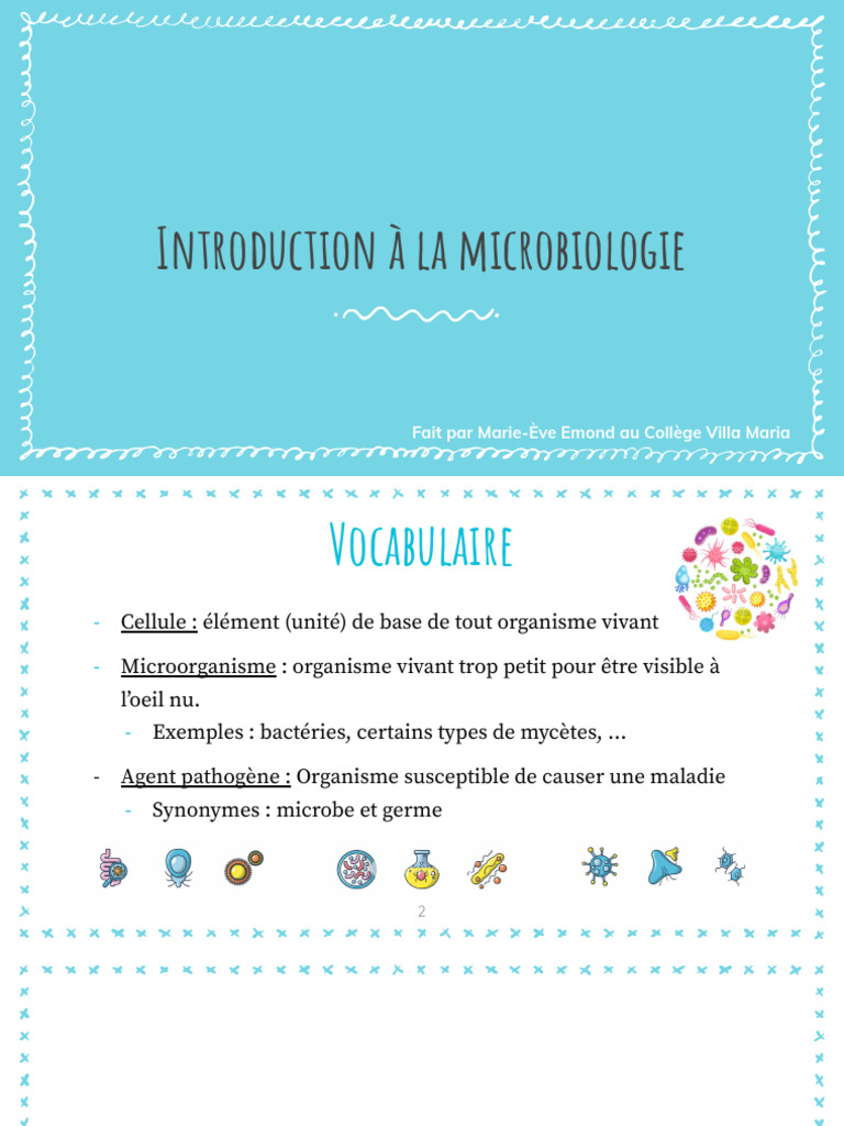 Introduction à la microbiologie | PDF | Micro-organisme | Louis Pasteur