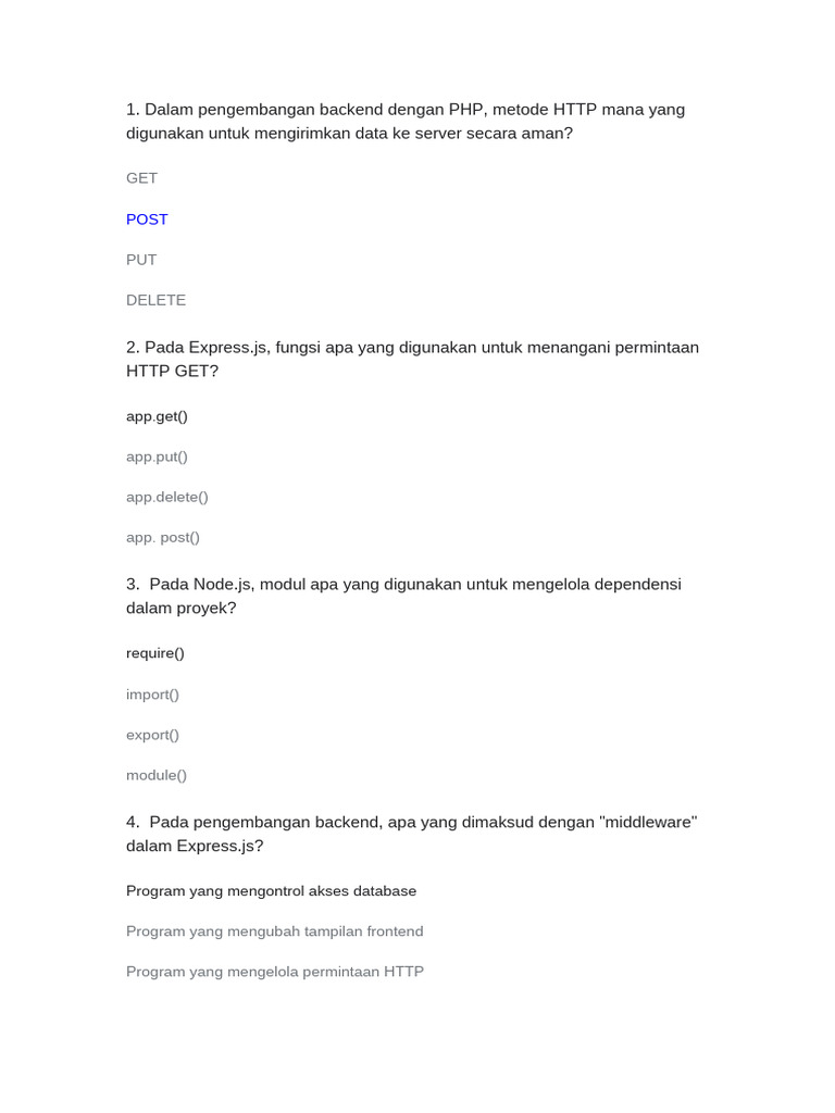 Soal Web Development | PDF