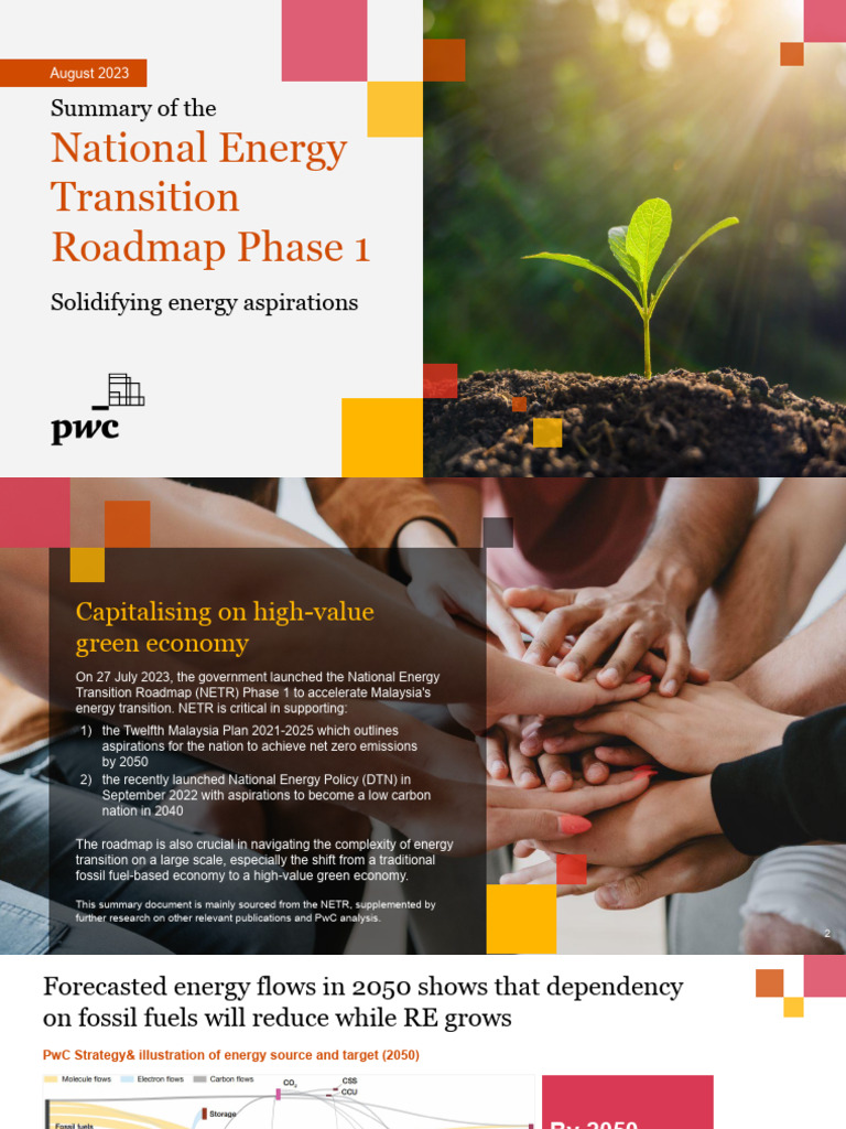 PWC Malaysia Summary National Energy Transition Roadmap Netr Phase 1 ...