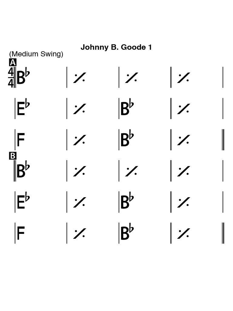 Johnny B. Goode - Medium Swing Guide | PDF