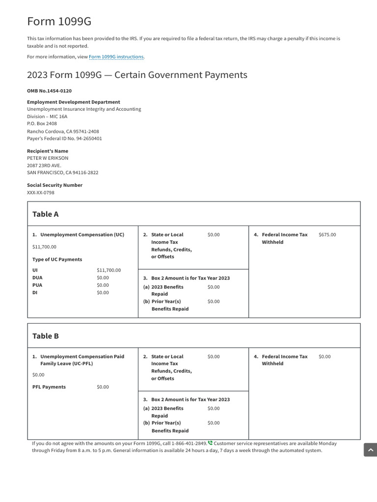 Form 1099g Pdf Income Tax In The United States Income Tax