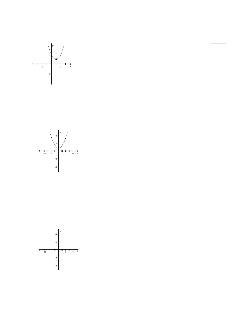 Lesson 15 4.3 Quadratic Functions and Their Properties and 4.5 ...