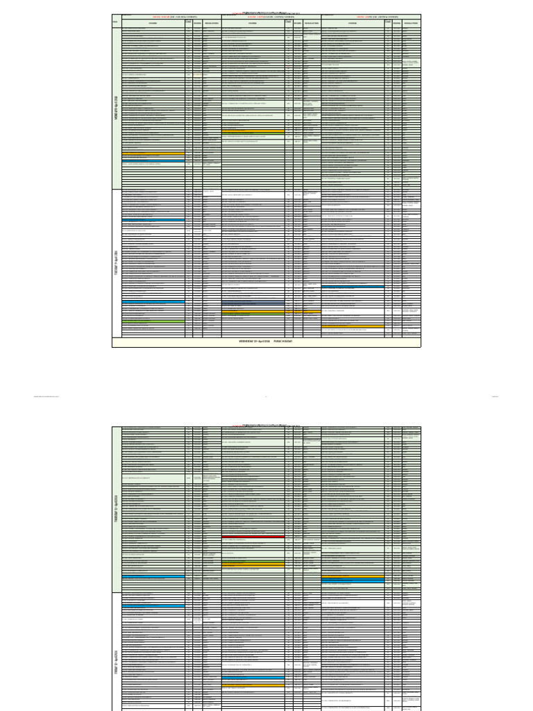 Second Draft Examinations Timetable Semester II 2023-2024 | PDF | Medicine