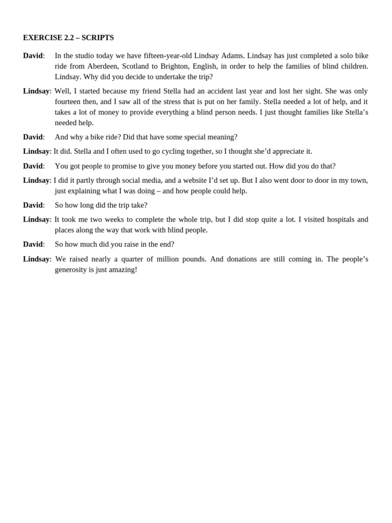 Exercise 2.2 Scripts | PDF